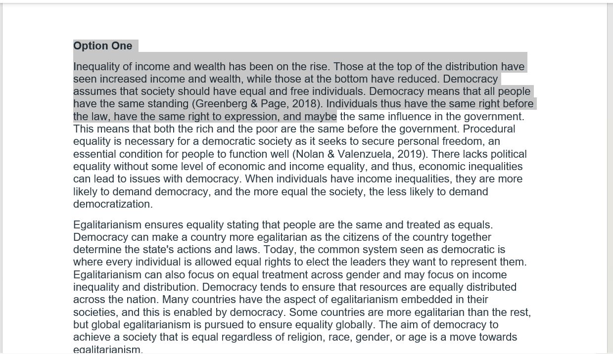 (Solution) POLI330N Week 1 Discussion: Determining Democracy - Modules Tutorials