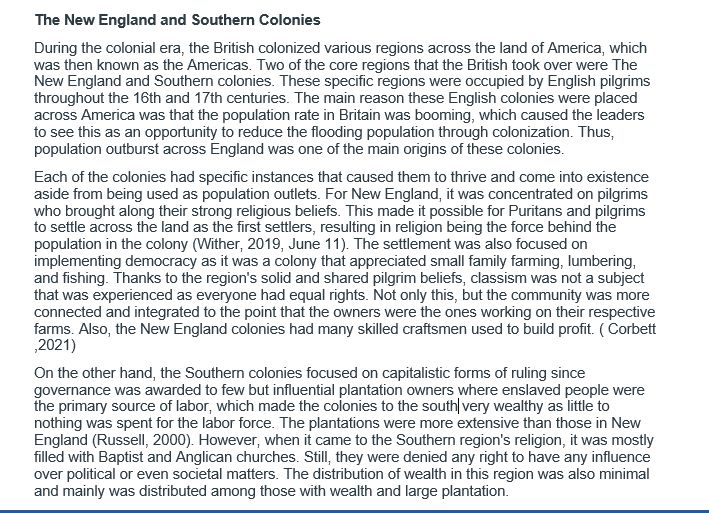 Solution Hist405n Week 1 Discussion The Cost Of Expansion Modules Tutorials