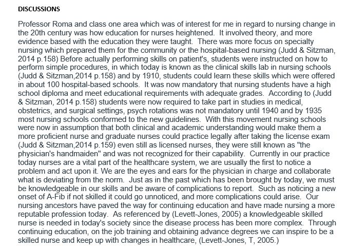 (Solution) NR393 Week 5 Discussion: Evidence-Based Practice Changes ...