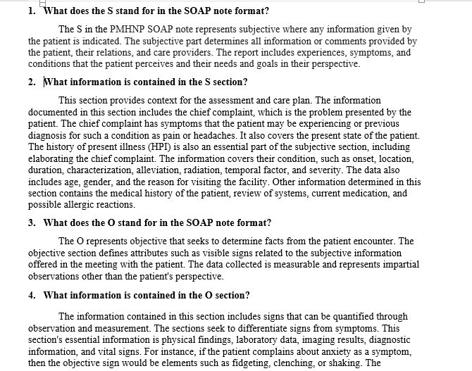 Solution Nu643 Week 7 Assignment Introduction To The Pmhnp Soap Note 0386