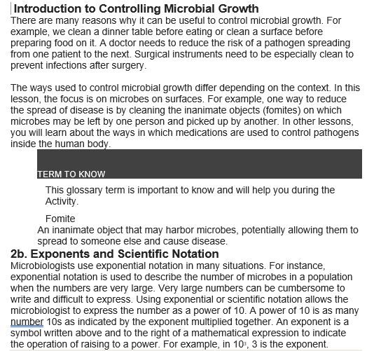 (Solution) SCIE1046 Activity 5.1 Bacterial growth curve Experiment with ...
