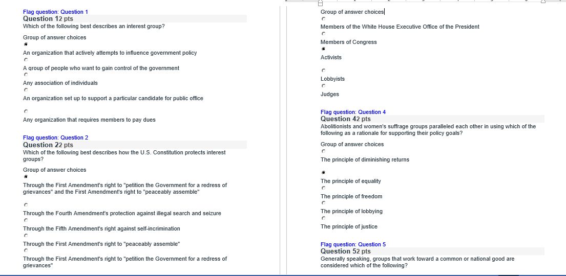 (Solution) GOV141 Week 4: Quiz - Modules Tutorials