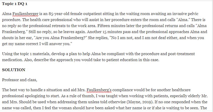 Solution Hlt 306v Topic 1 Dq 1 Modules Tutorials