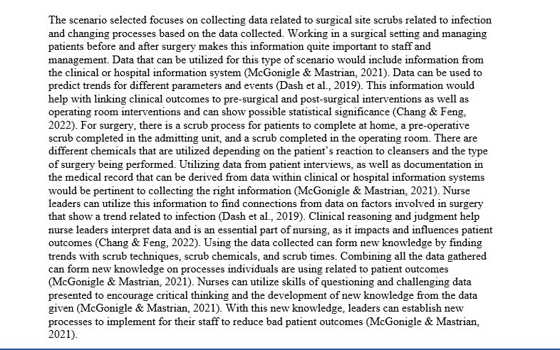 Solution Nurs 6051n Module 1 Week 1 Discussion The Application Of Data To Problem Solving