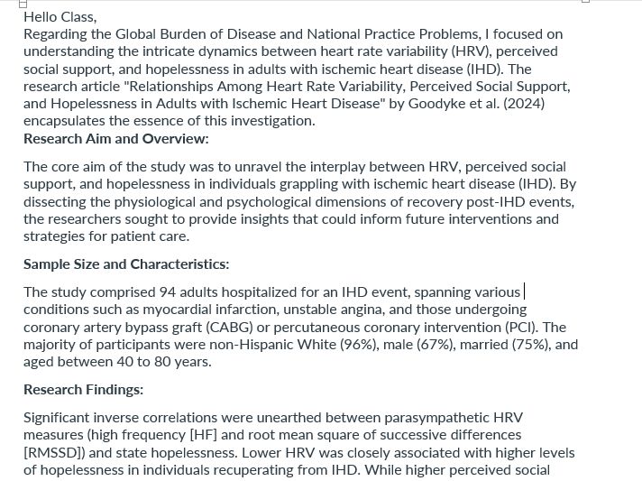 (Solution) NR715 Week 3: Discussion Quantitative Article Critique - Modules Tutorials