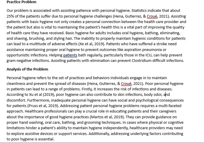 Solution Nurs4220k Week 3 Assignment Capstone Paper Part I Introduction Analysis Of