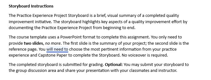 (Solution) NURS-4220K Week 6: Assignment Quality Improvement Storyboard - Modules Tutorials
